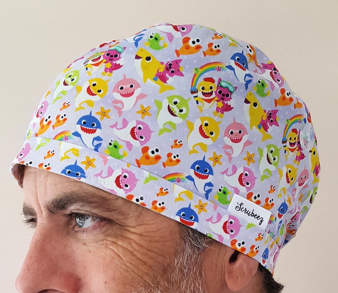Baby Sharks Surgical Scrub Cap - Etsy