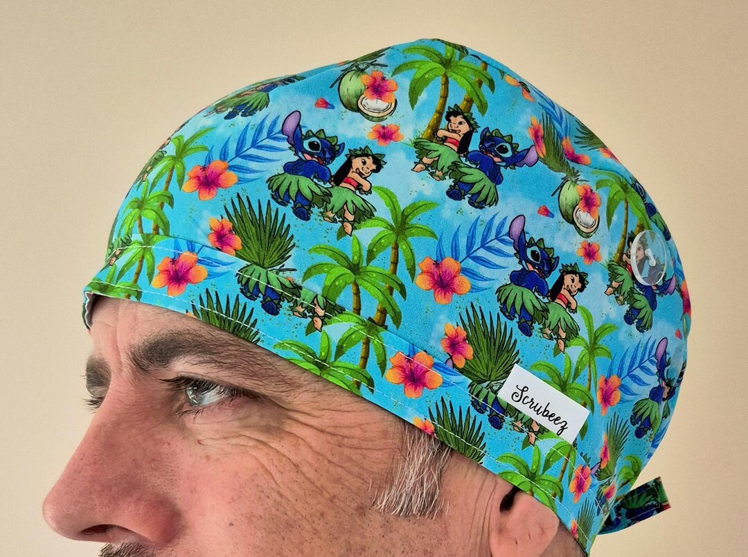 Lilo and Stitch Surgical Scrub Cap - Etsy