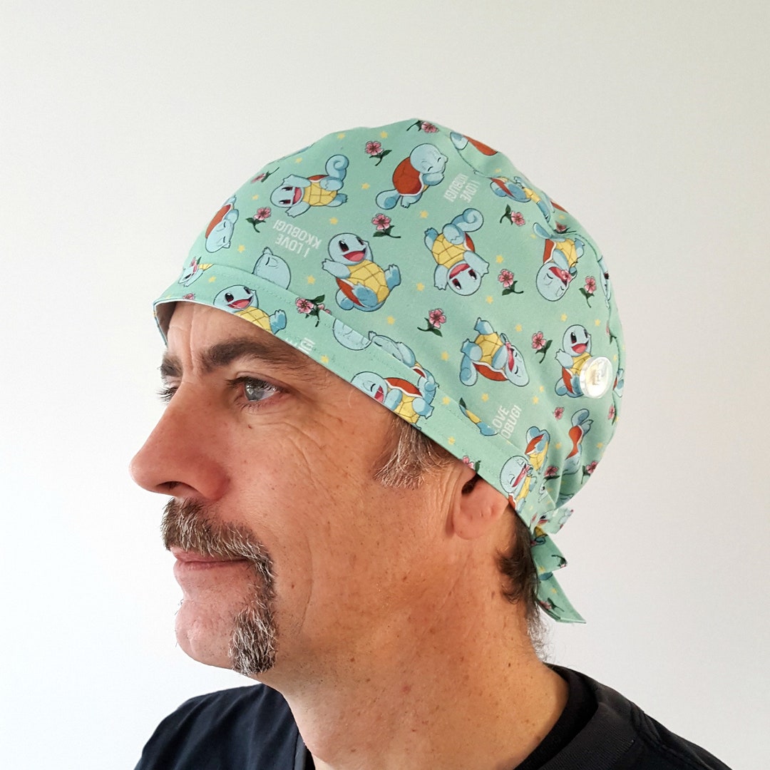 Pokemon Squirtle Surgical Scrub Cap and Chemo Hat - Etsy
