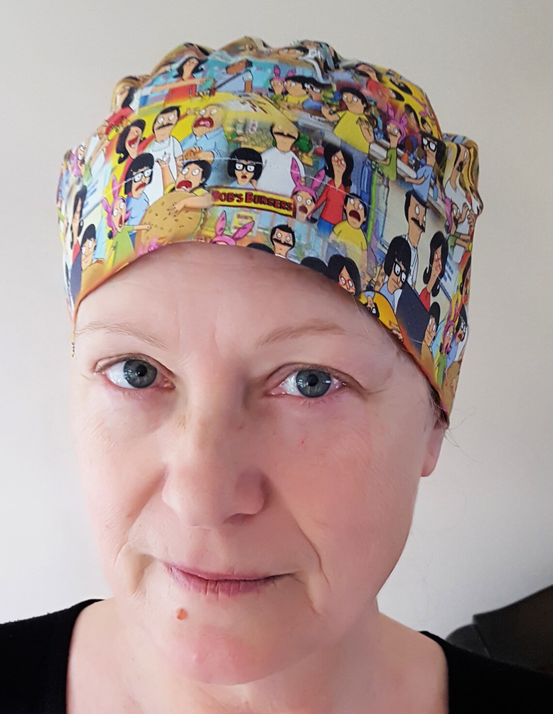 No-ties Bob's Burgers Cartoon Scrub Cap - Etsy