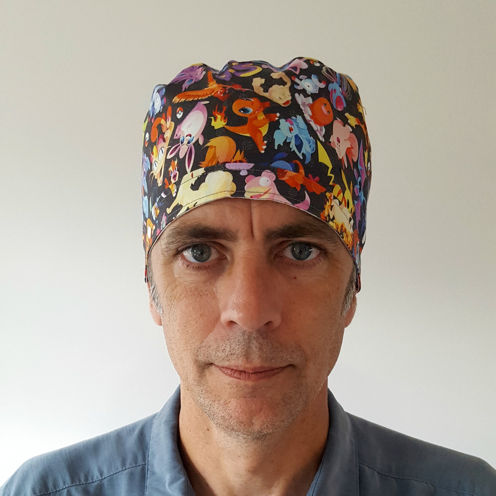 Pokemon Pikachu Surgical Scrub Cap and Chemo Hat - Etsy UK