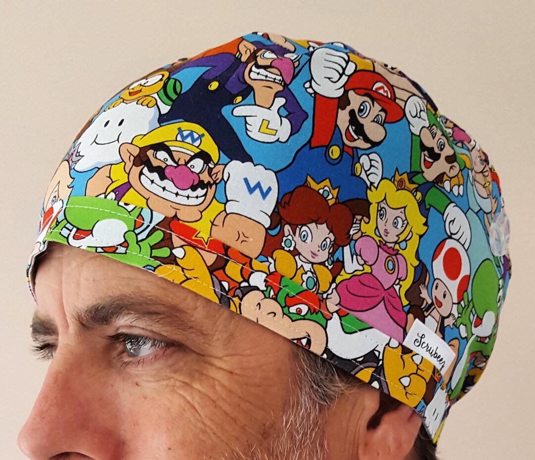 Mario Surgical Scrub Cap - Etsy