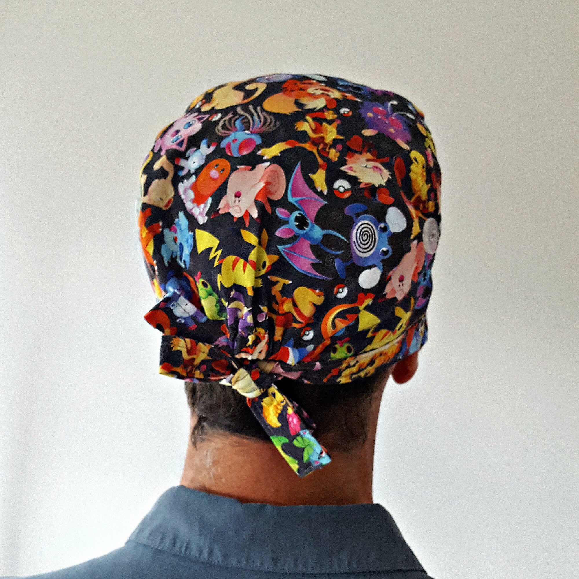 Pokemon Pikachu Surgical Scrub Cap and Chemo Hat - Etsy