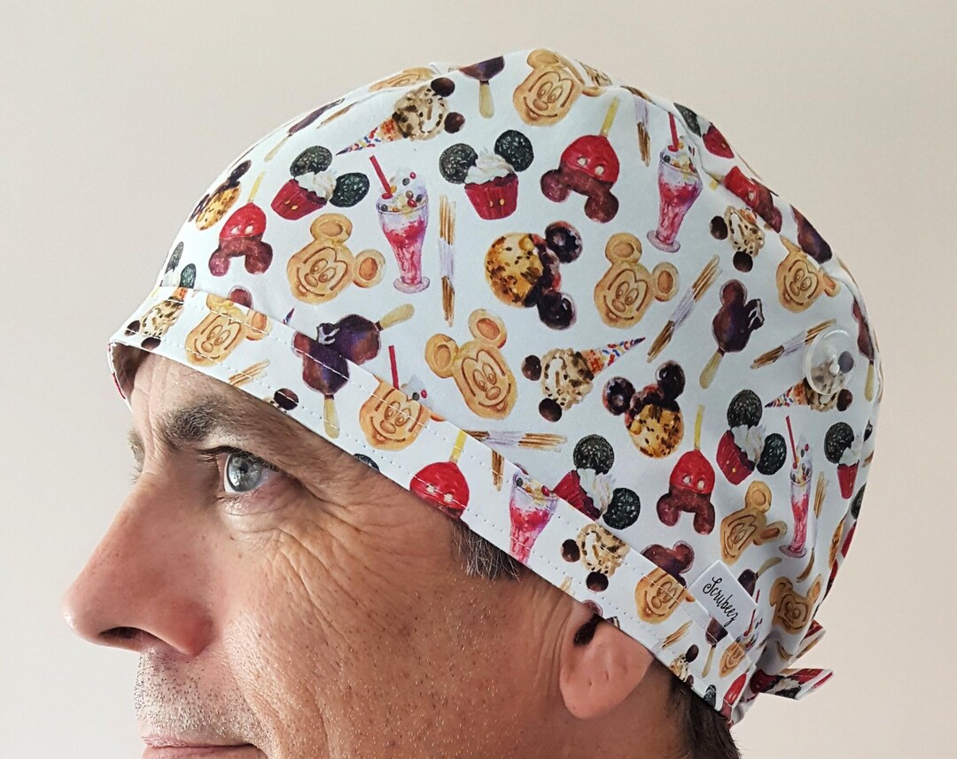 Mickey Mouse Surgical Scrub Cap - Etsy
