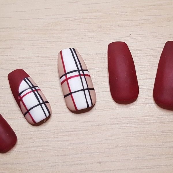 Wide False Nails - Etsy