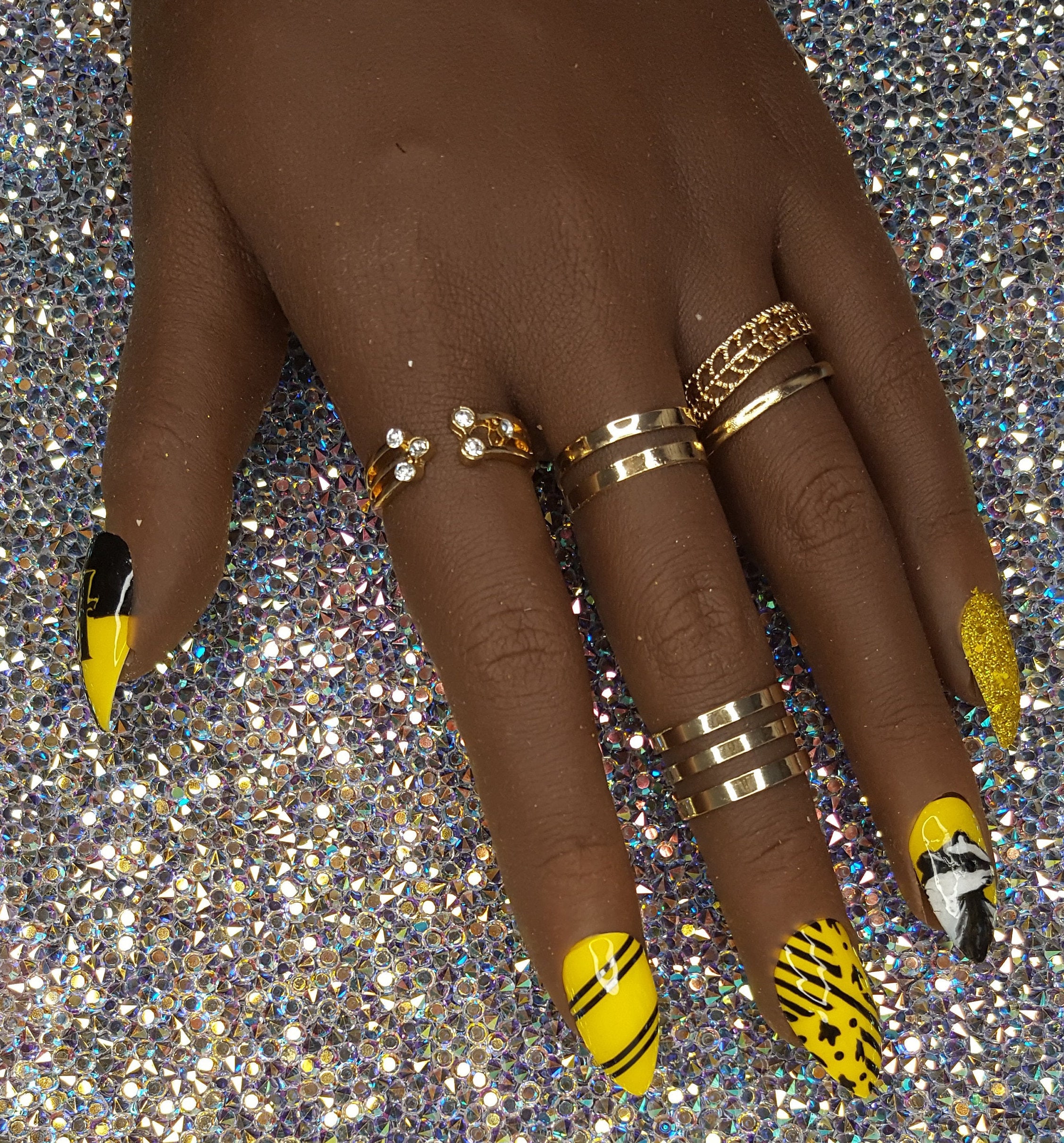 Harry Potter Hufflepuff House Inspired Press on Nails Set - Glue on ...