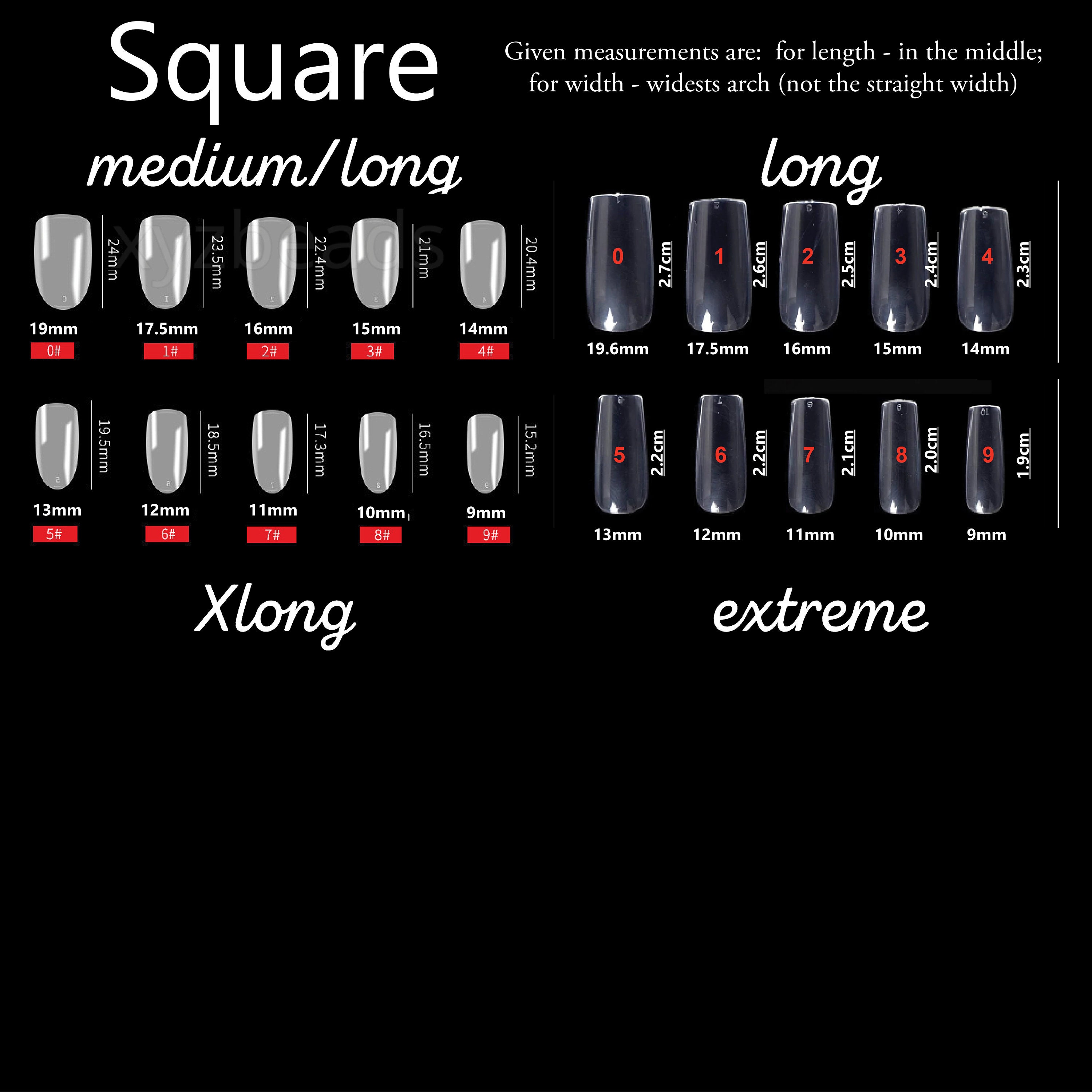 High Quality 500pc Nails Full Cover Nail Tips for Press on - Etsy