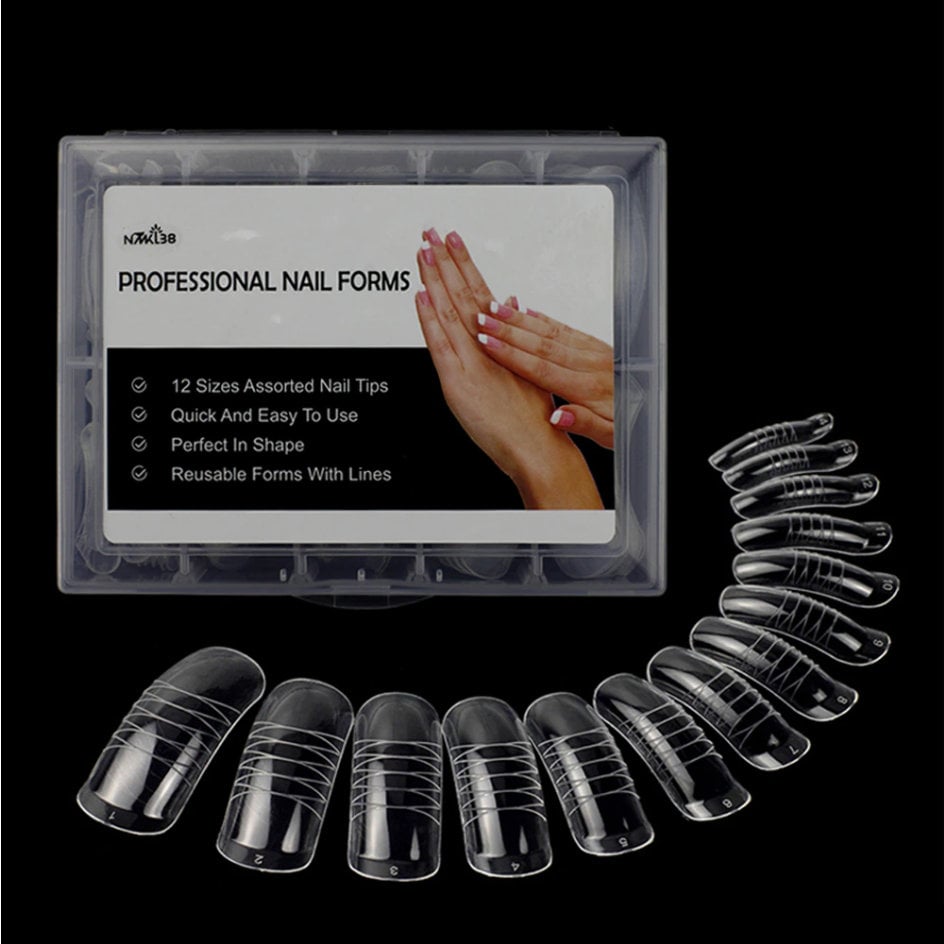 Dual Nail Forms for Nail Extensions, Polygel Forms, Extra Wide Dual ...