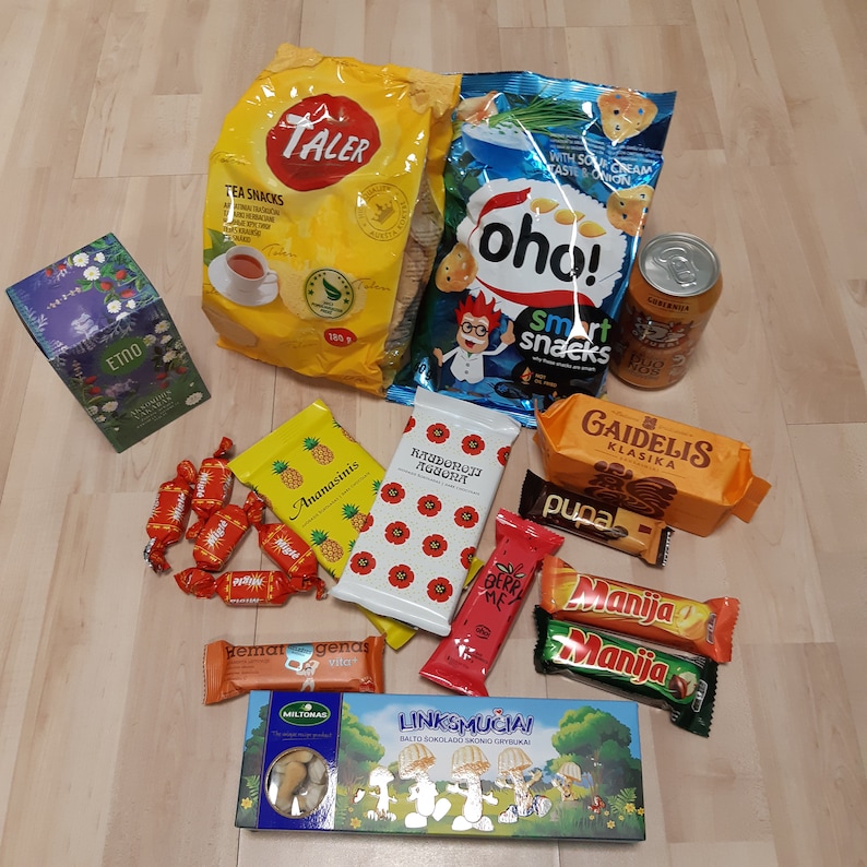 Lithuanian Snacks Box Snacks Box From Lithuania Snacks, Candies, Drinks ...