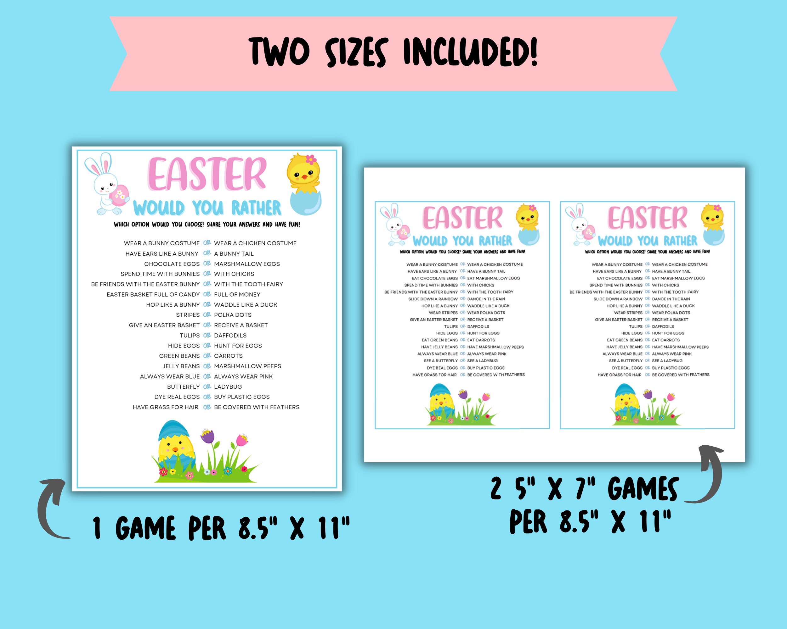 Easter Game Easter Would You Rather, Printable Easter Games, Fun Easter ...