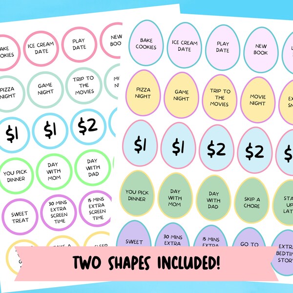 Easter Tokens Printable - Etsy