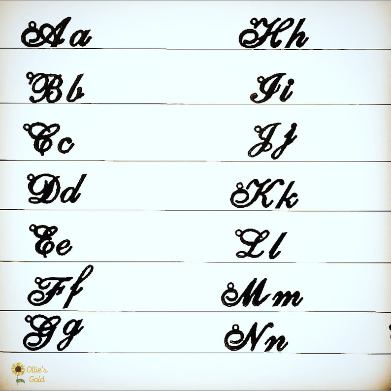 14K Classic Script Name Necklace - Sarah Style - Etsy