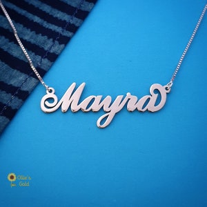Script Sterling Name Necklace - Paige Style - Etsy
