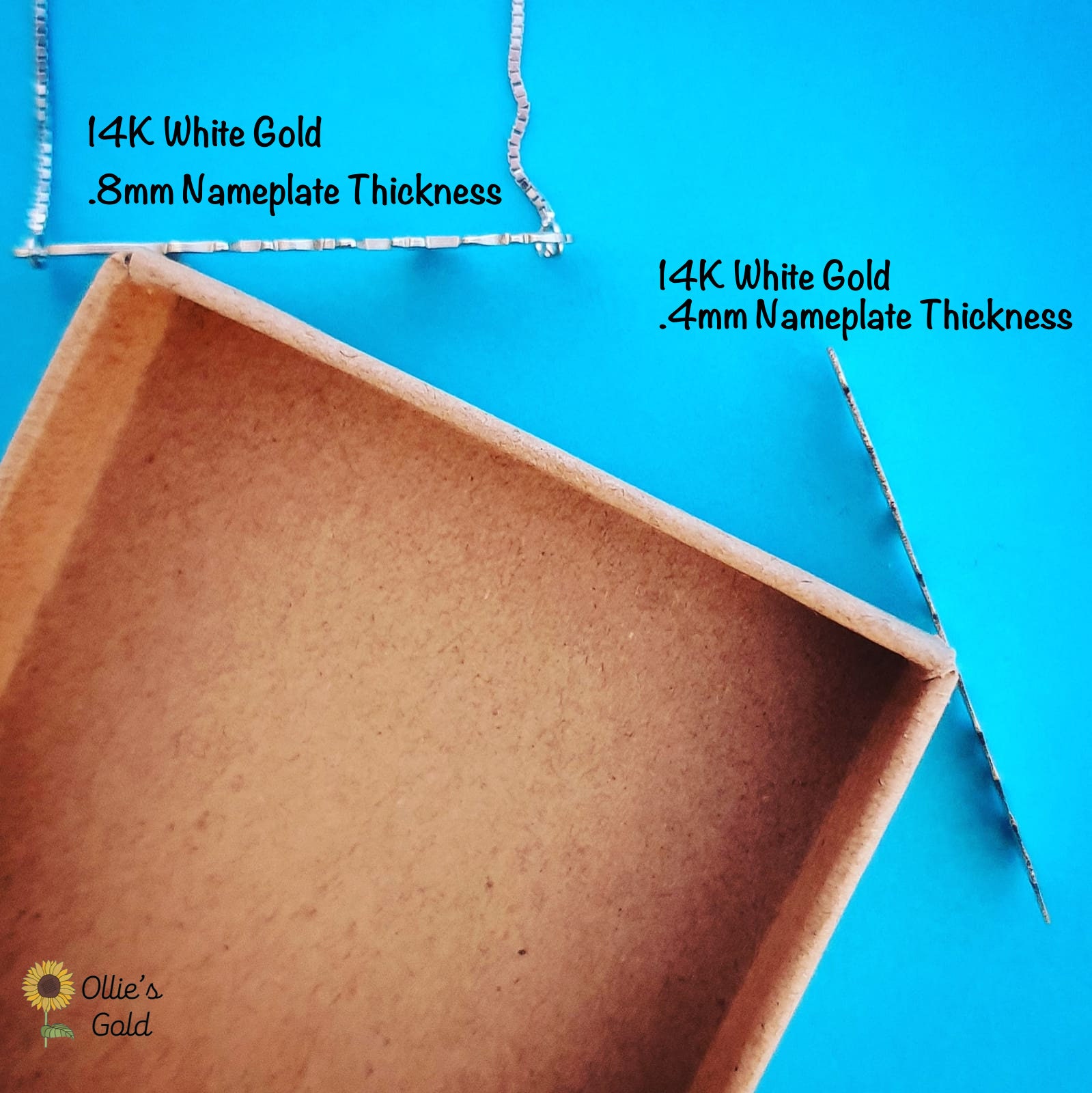 14K White Gold Hebrew Name Tag with Birthstone and Accent | Etsy