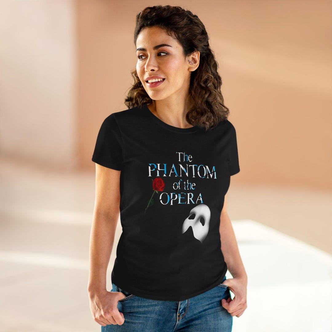 The Phantom of the Opera Famous Broadway Musical Show Women's Black ...