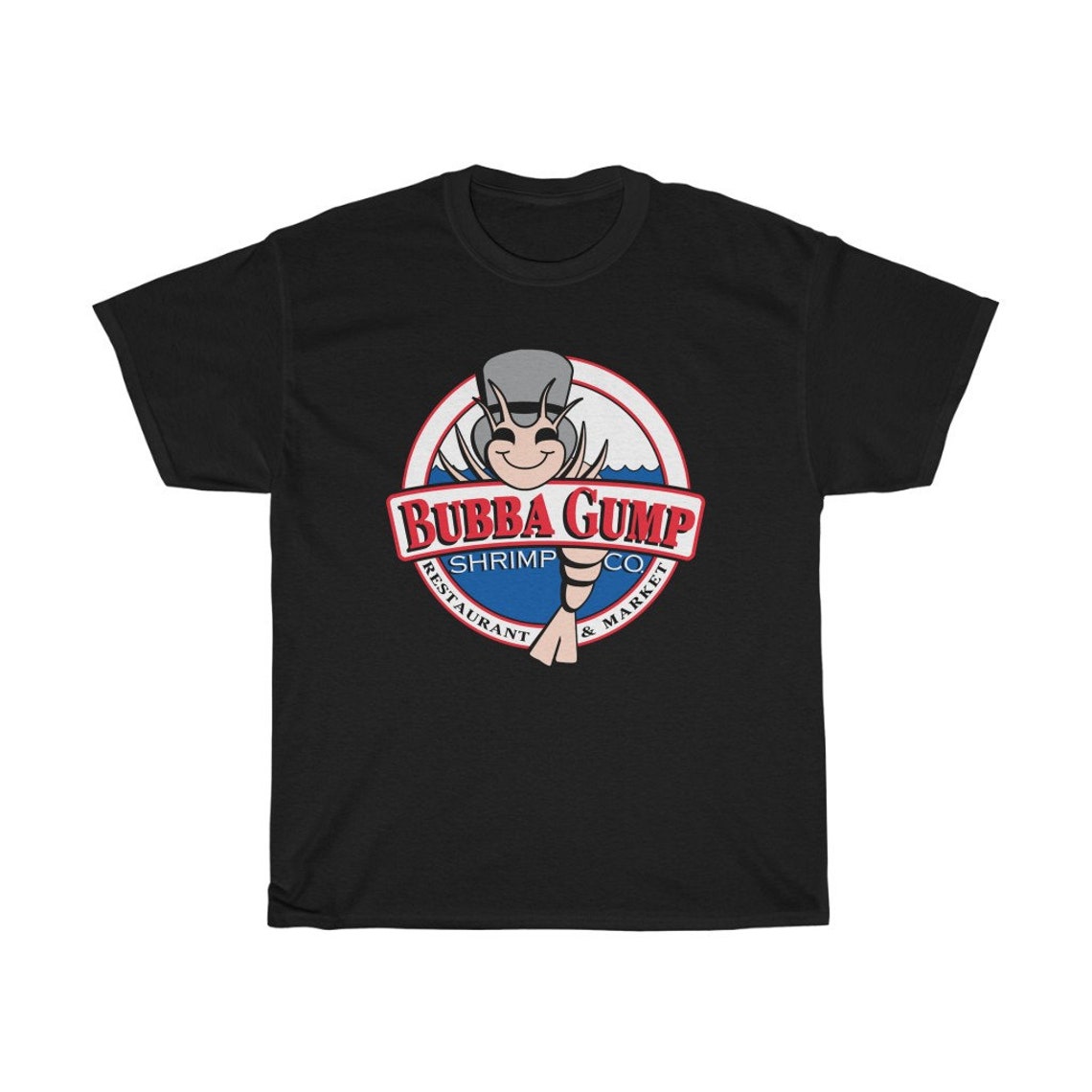 Forrest Gump Bubba Gump Black T-shirt Size S to 5XL - Etsy
