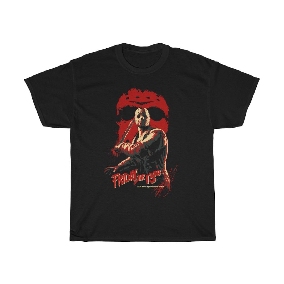 Friday the 13th Jason Black T-shirt Size S to 5XL - Etsy