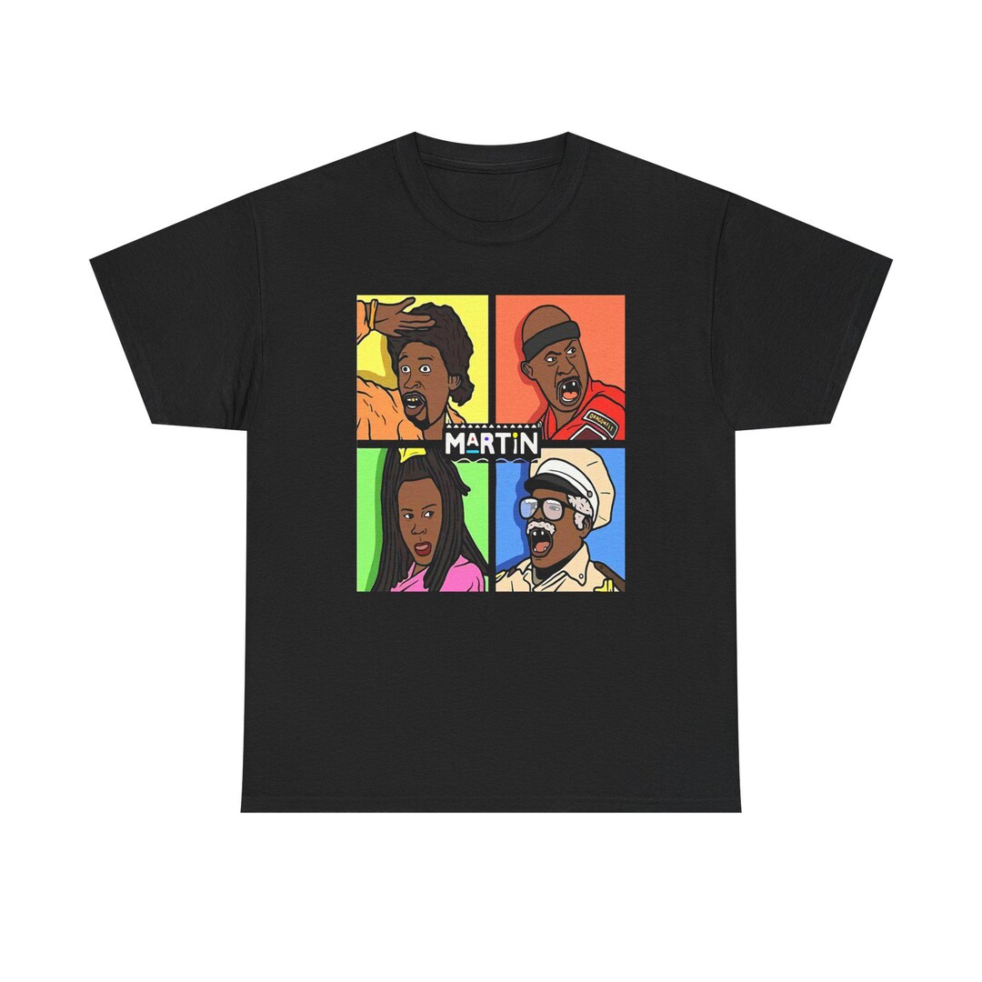 Martin TV Show Cartoon Style Black Navy T-shirt Size S to 5XL - Etsy