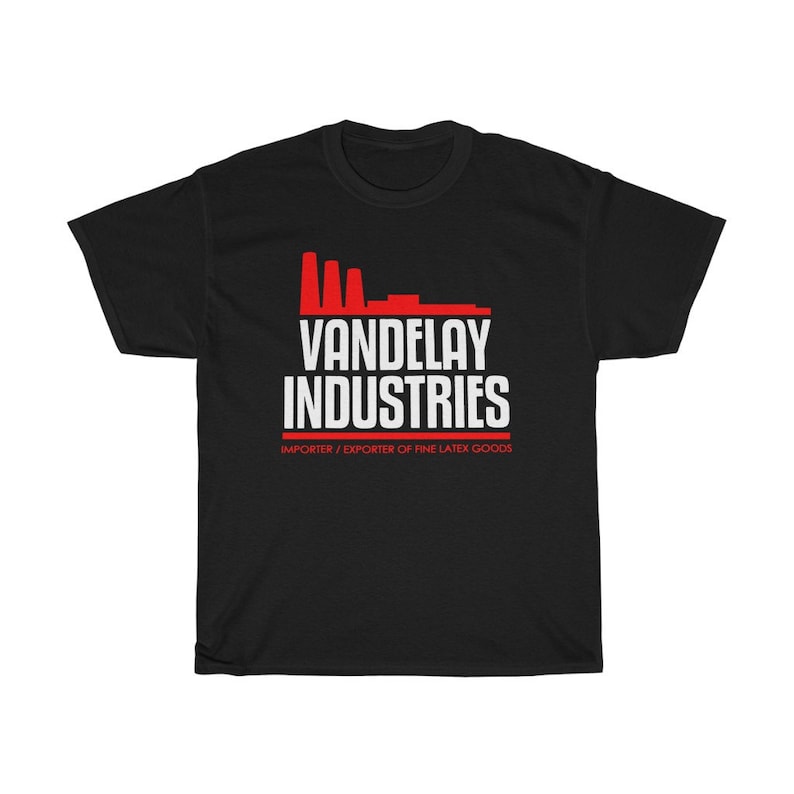Seinfeld Vandelay Industries Logo 80's 90's TV Show Black T-shirt Size ...
