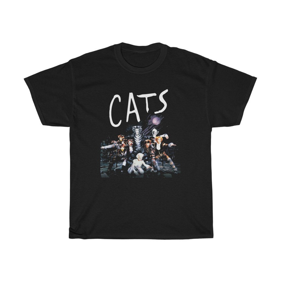 CATS Famous Broadway Musical Black T-shirt Size S to 5XL - Etsy