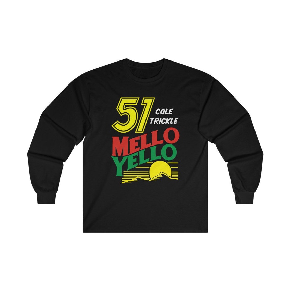 Cole Trickle 51 Enjoy Mello Yello Navy Black Long Sleeve T-shirt Size S ...