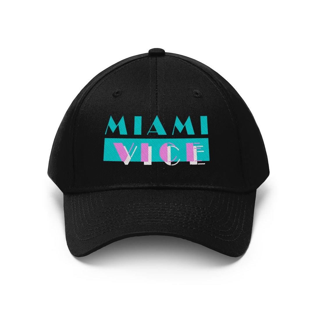 Miami Vice Retro Action TV Show Black Hat Baseball Cap Size Adult - Etsy