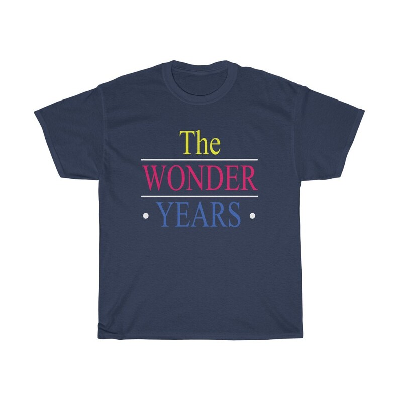 The Wonder Years Classic TV Series Logo Black T-shirt Size S to 5XL - Etsy