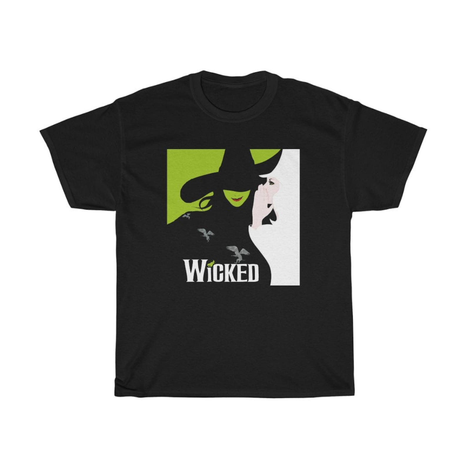 WICKED Broadway Musical Black T-shirt Size S to 5XL - Etsy UK