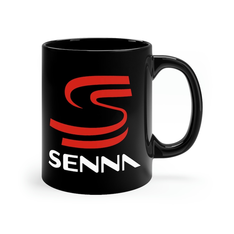 Ayrton Senna Logo Brazilian Racing Legend 11oz Coffee Black Mug - Etsy