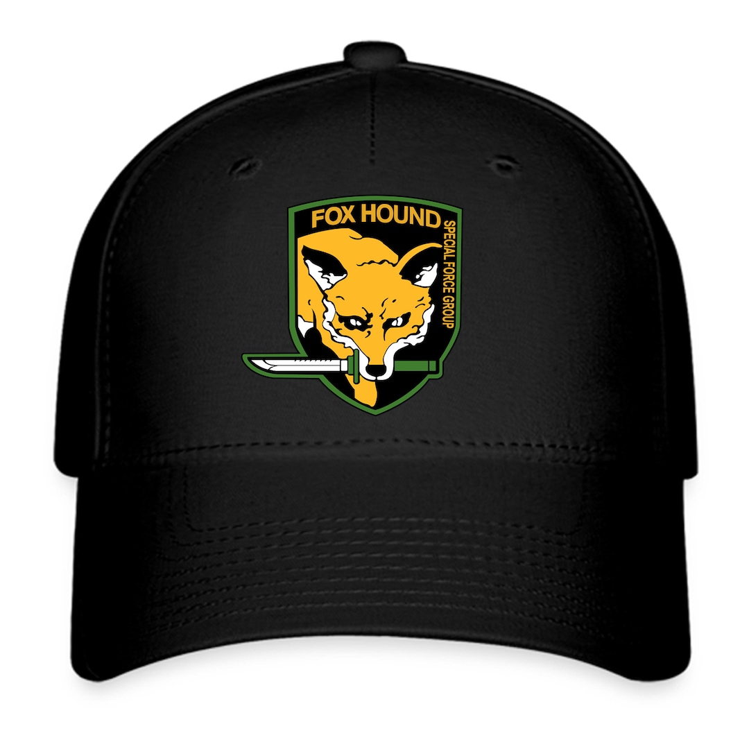 Fox Hound Foxhound Special Force Group Logo Black Hat Baseball Cap ...