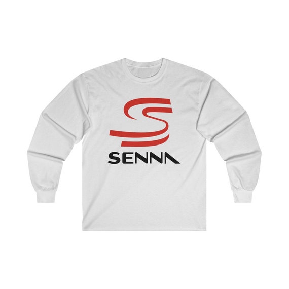 Ayrton Senna Logo Brazilian Racing Legend Grey White Long | Etsy