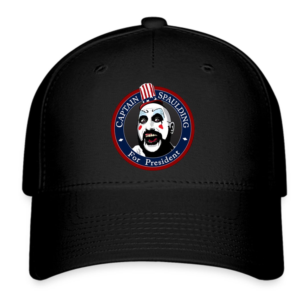 Captain Spaulding for President TV Show Icon Logo Black Hat Baseball ...