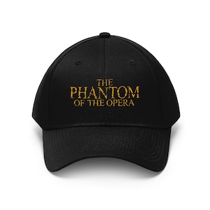 The Phantom of the Opera Famous Broadway Musical Black Hat Baseball Cap ...