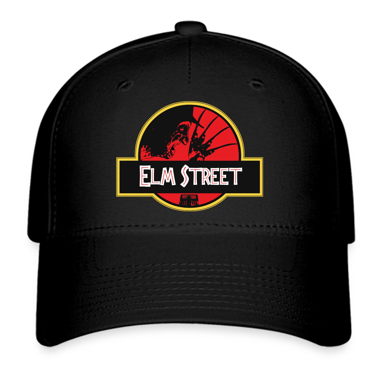 Freddy Krueger Night on Elm Street Logo Black Hat Baseball Cap Adult ...