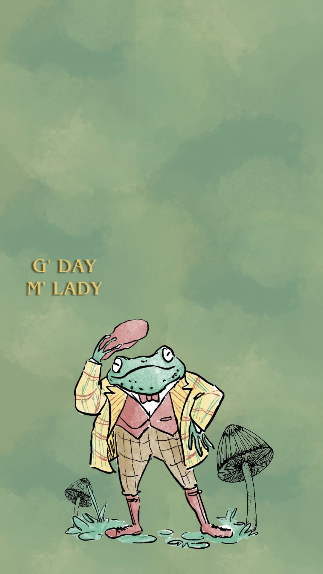 Gentleman Toad Wallpaper - Etsy