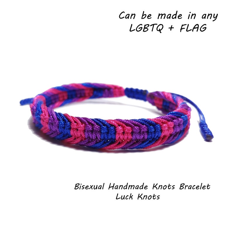 Bisexual Pride Bracelet Bisexual Pride Anklet LGBT LGBTQ - Etsy