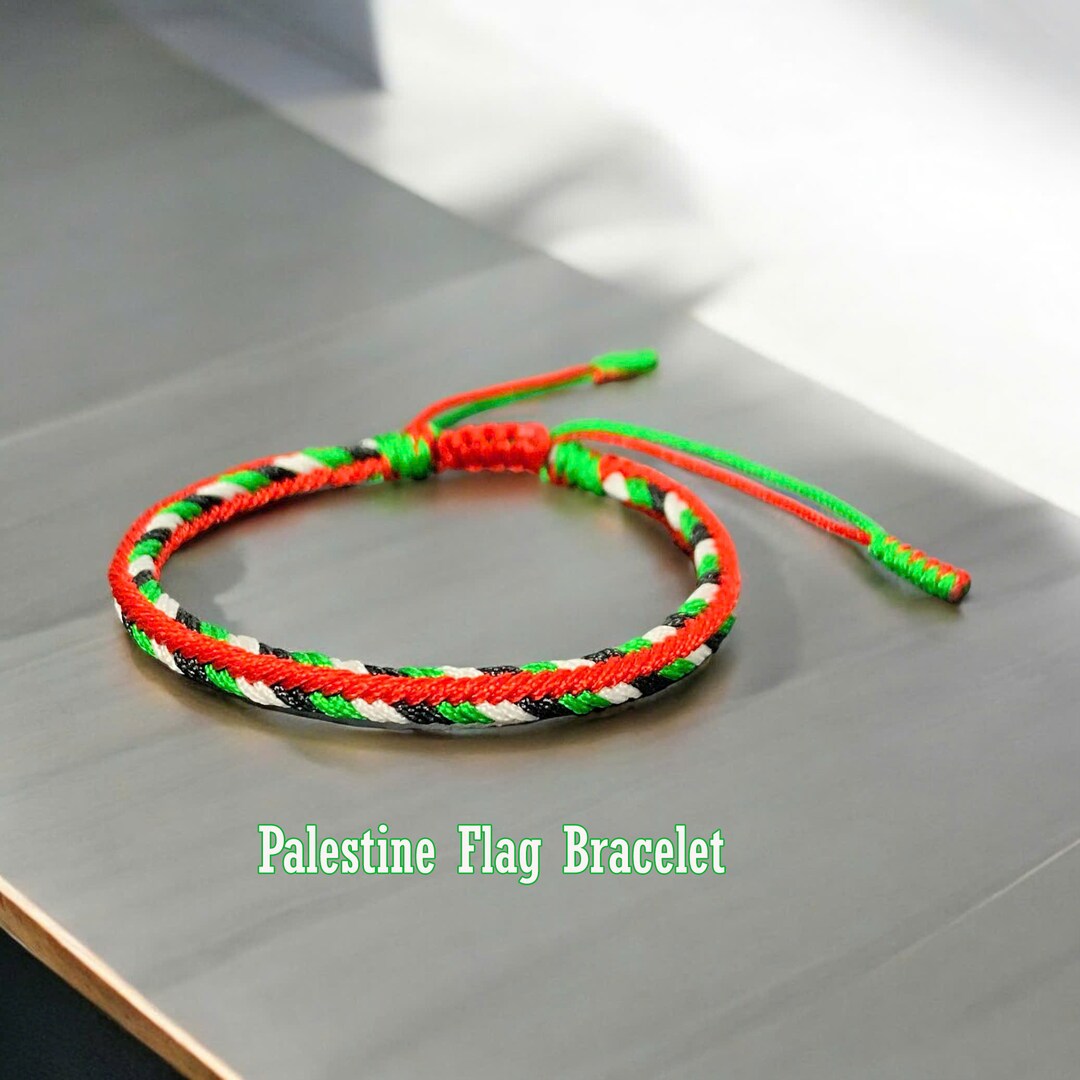 Palestine Flag Bracelet, Palestine Bracelet, Palestine Colored Bracelet ...