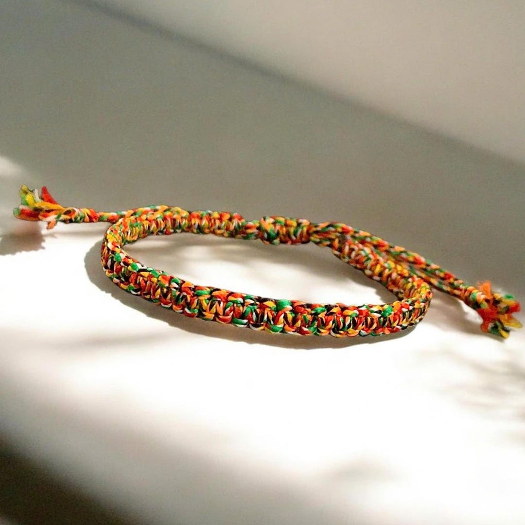 Nepal Thread Bracelet, Handmade Buddhist Tibetan Braided Rope Bracelet ...