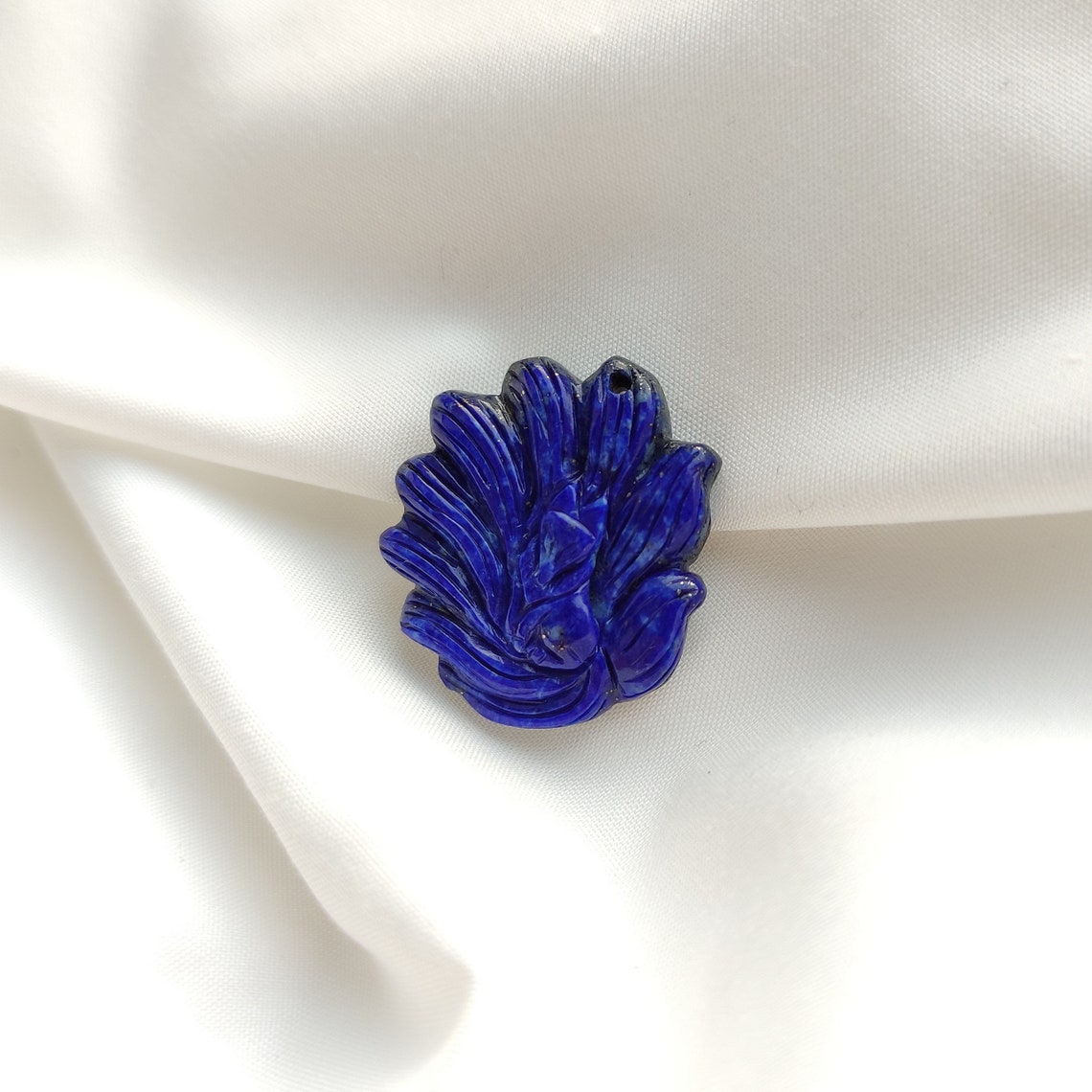 Nine-tailed Fox Lapis Lazuli Pendant for Necklace, Natural Lapis Lazuli ...