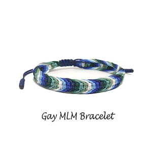 Gay MLM Pride Bracelet, Gay Mlm Colored Bracelet, Gay MLM Bracelet, Gay ...