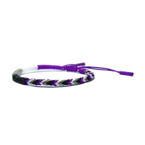 Asexual Pride Bracelet Demisexual Bracelet Asexual Colored | Etsy