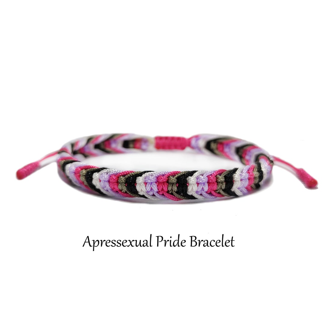 Apressexuelles Pride Armband mit handgefertigtem Faden, LGBT, Pride ...