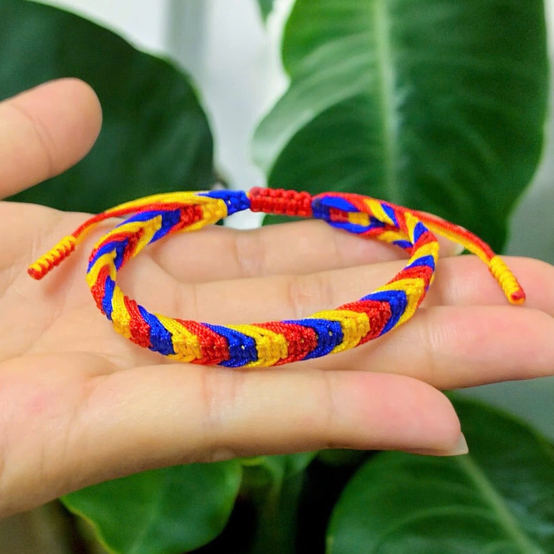 Ecuador Colored Bracelet, Ecuador Pride Bracelet, Patriotic Bracelet ...
