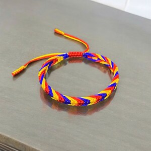 Ecuador Colored Bracelet, Ecuador Pride Bracelet, Patriotic Bracelet ...