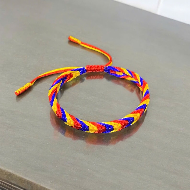 Ecuador Colored Bracelet, Ecuador Pride Bracelet, Patriotic Bracelet ...