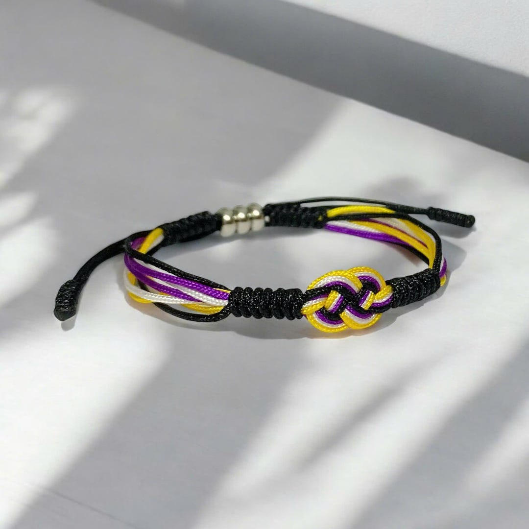Non-binary Pride Bracelet, Non-binary Bracelet, LGBT LGBTQ Bracelet, Non-binary Gift, Non-binary ...