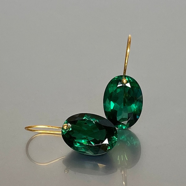 Green Earring - Etsy