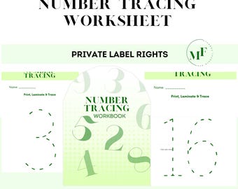10 Number Tracing Worksheets, Traceable Numbers, Preschool Worksheets ...