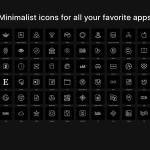 ULTIMATE Black Ios 14 Icon Pack Quick Installation, 140 Icons, 10 ...