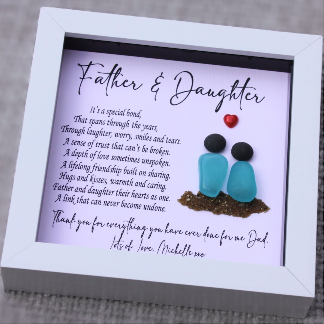 Personalised Father and Daughter Frame, Dad Gift, Fathers' Day Gift ...